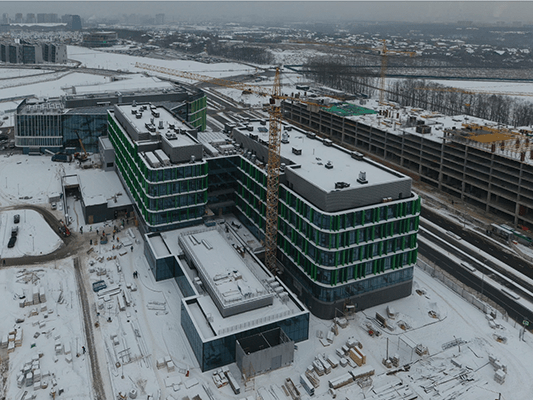 International Medical Cluster. Therapeutic Building – Monotek Stroy